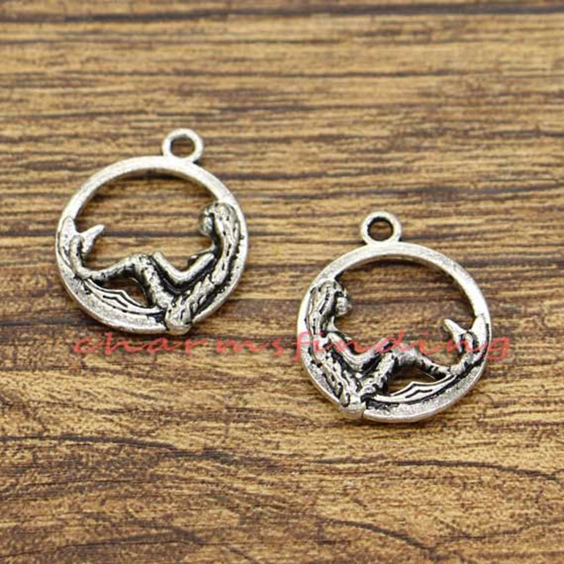 20pcs Mermaid Charms Ocean Charms Antique Silver Tone 17x20mm - Etsy