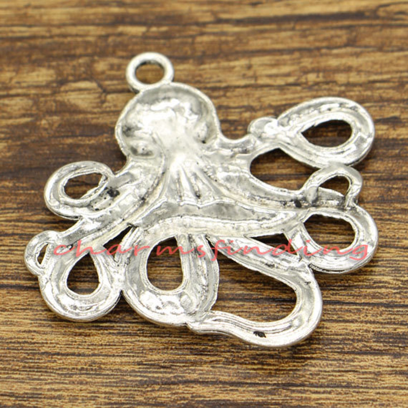 3pcs Huge Octopus Charms Pendants Antique Silver Tone 55x56mm - Etsy