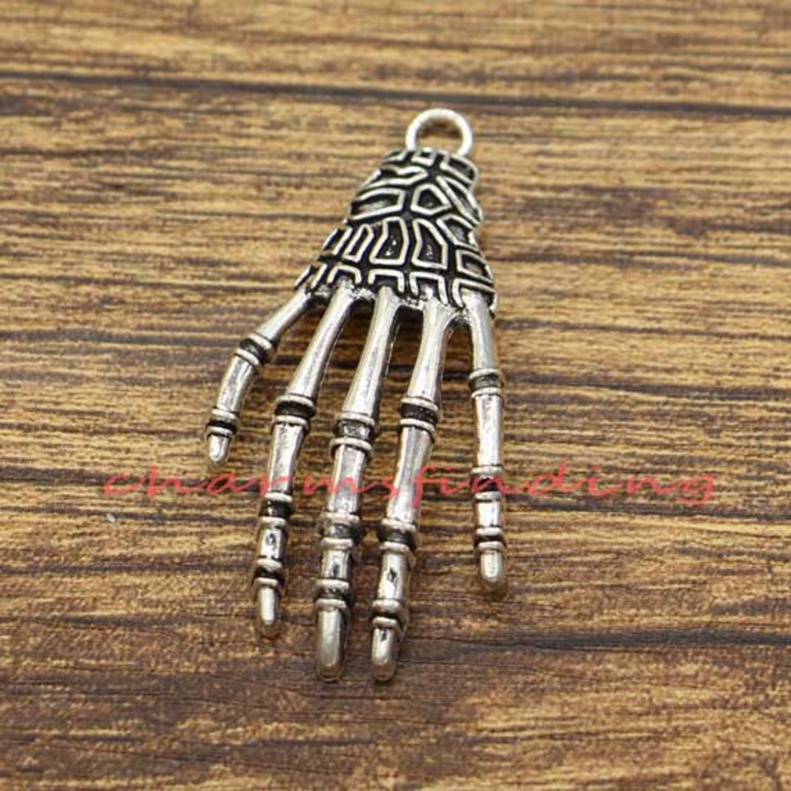 10pcs Large Skeleton Hand Charms Halloween Charms Antique - Etsy