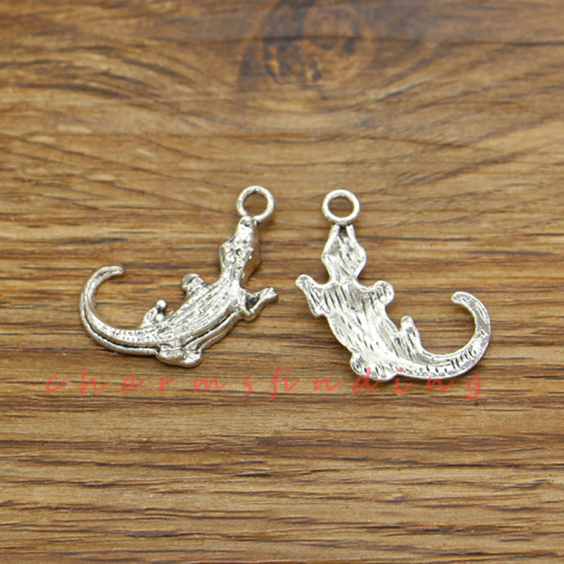 20pcs Gecko Charms Desert Charms Antique Silver Tone 11x27mm - Etsy