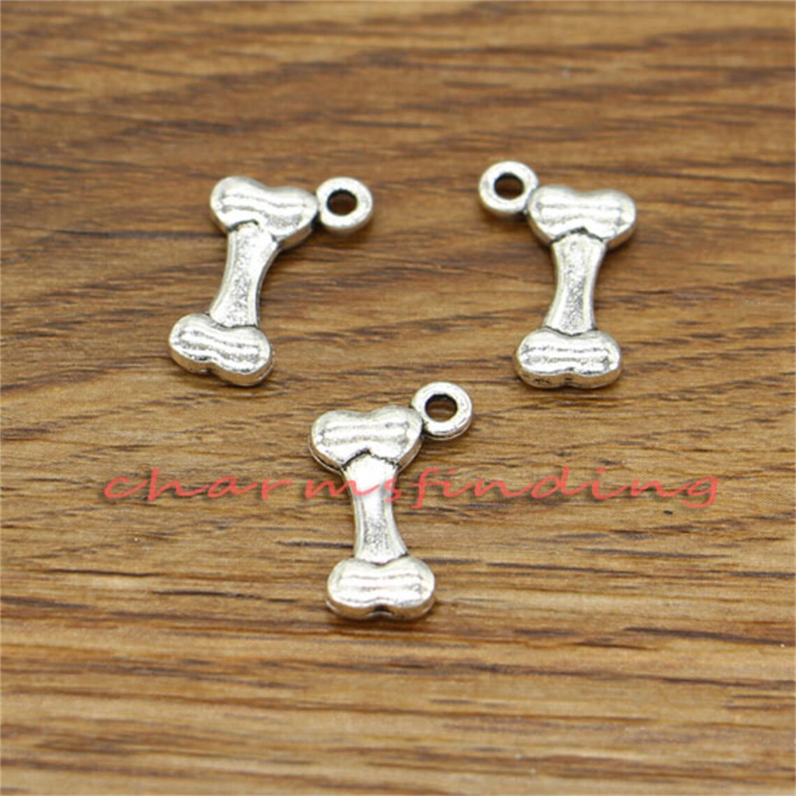 50pcs Dog Bone Charm Dog Charms Antique Silver Tone 15x10mm Cf0195 - Etsy