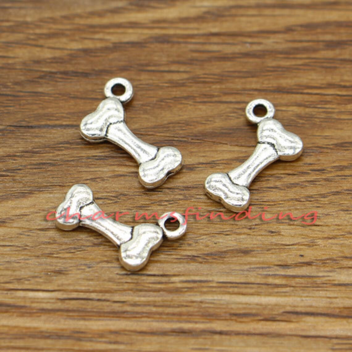 50pcs Dog Bone Charm Dog Charms Antique Silver Tone 15x10mm - Etsy