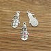 30pcs Snowman Charms Snow Charm Winter Charms Antique Silver Tone ...