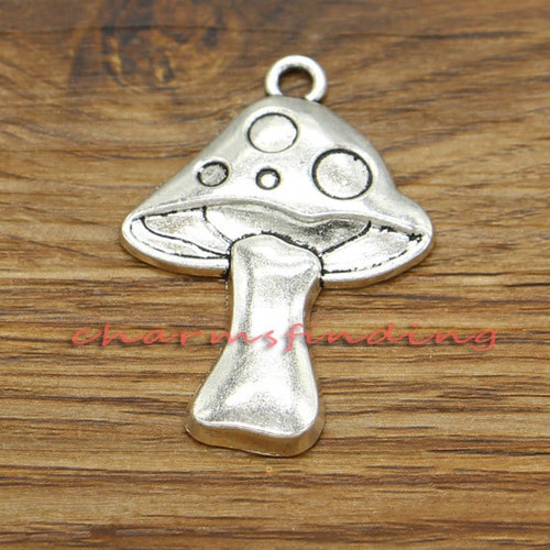 5pcs Large Potato Chips Pendant Charms Antique Silver Tone - Etsy