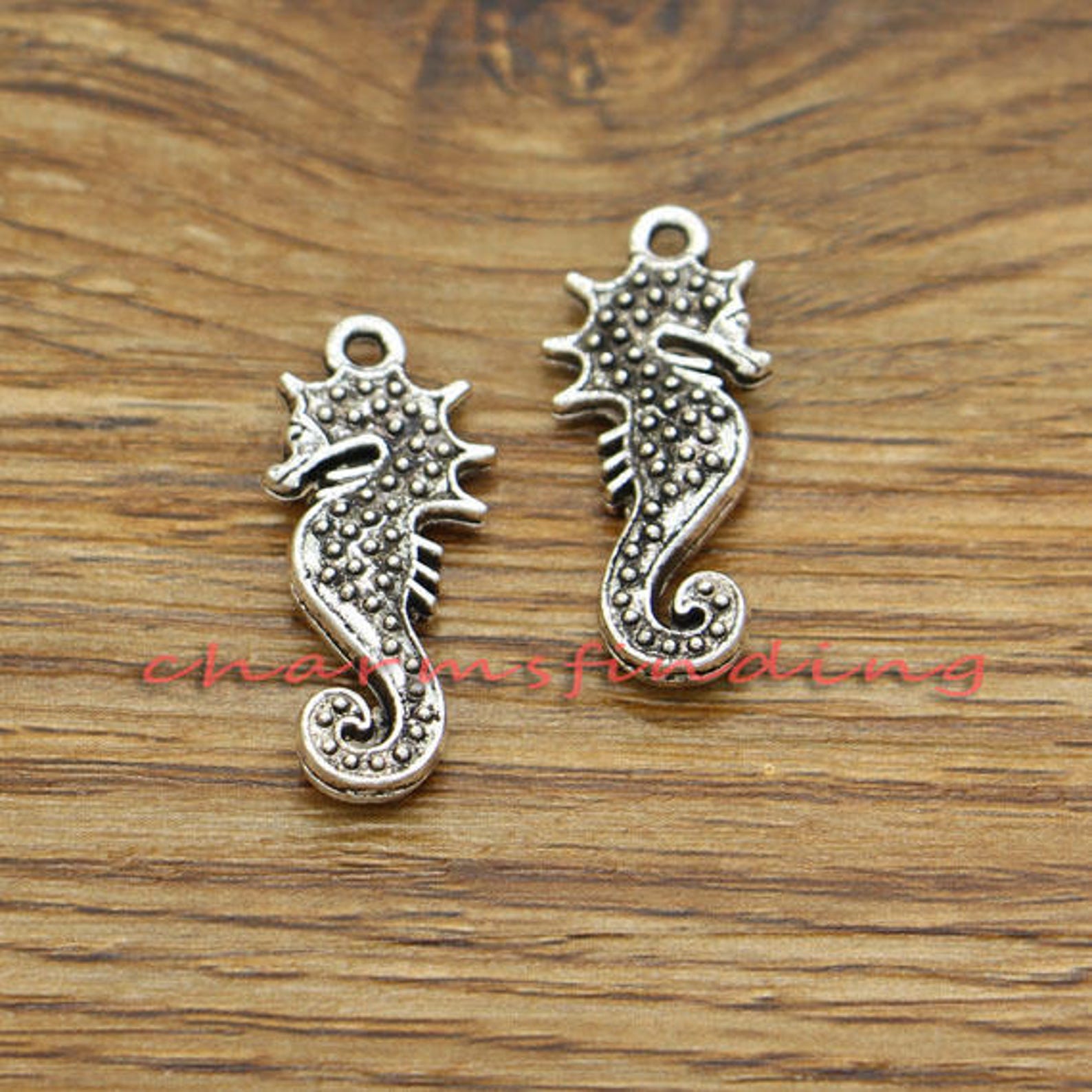 12pcs Sea Horse Charms Seahorse Charms 2 Sided Charms New - Etsy