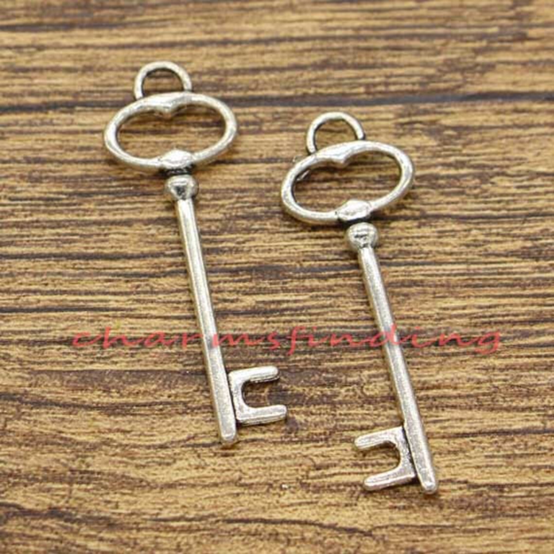 20pcs Key Charms Home Key Charms Antique Silver Tone 40x13mm - Etsy