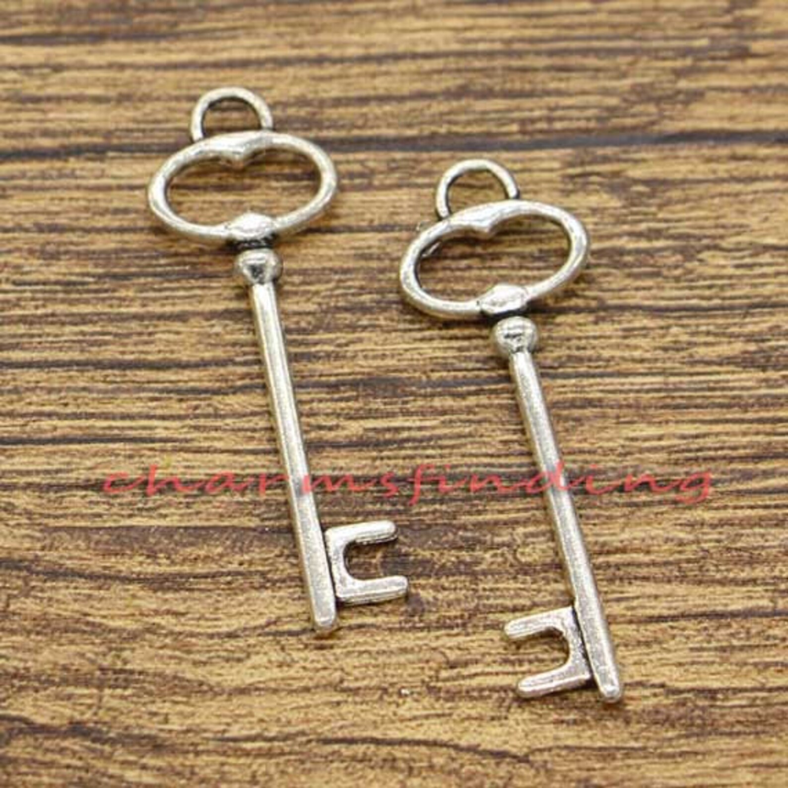 20pcs Key Charms Home Key Charms Antique Silver Tone 40x13mm | Etsy