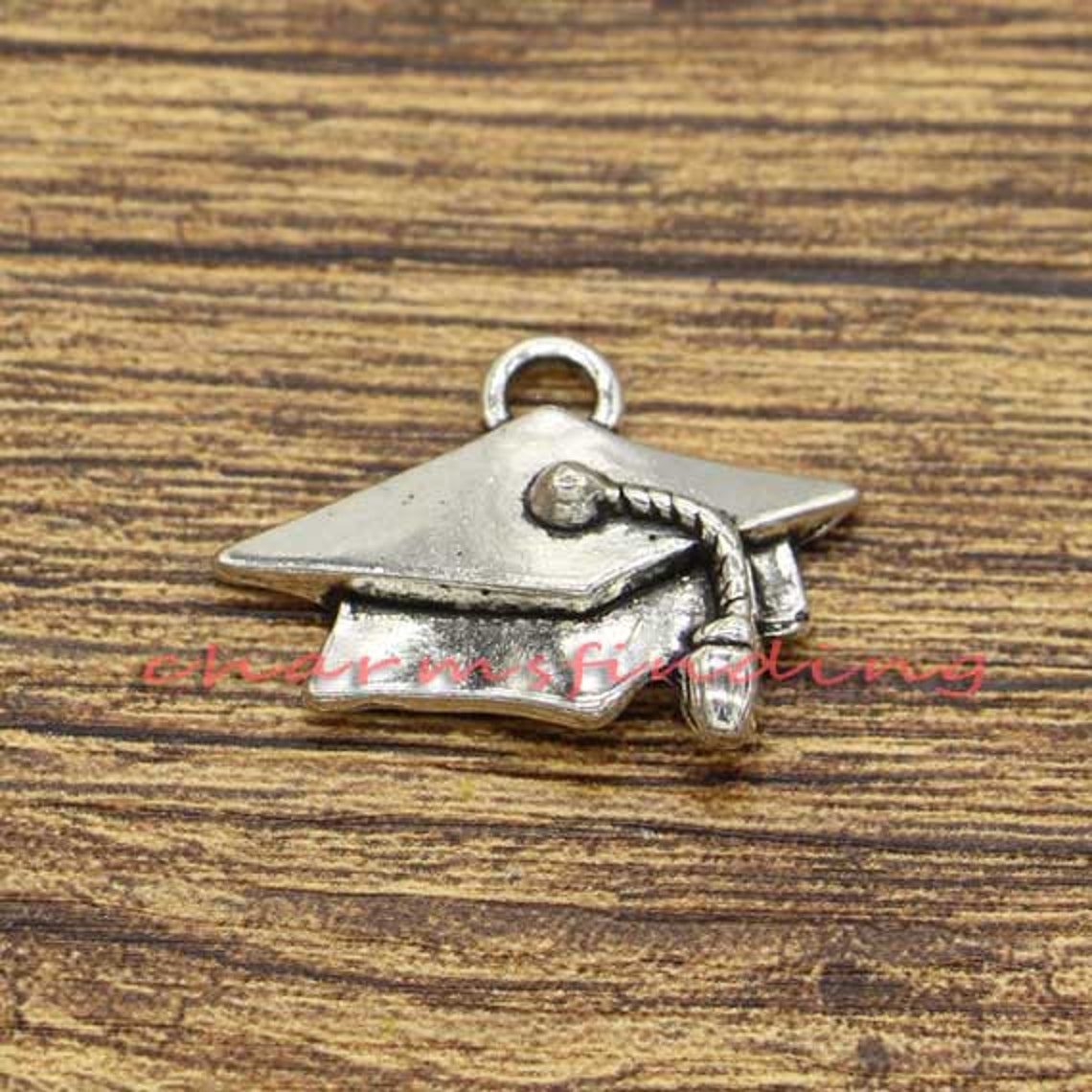 15pcs Graduation Hat Charms Hat Charms Antique Silver Tone - Etsy