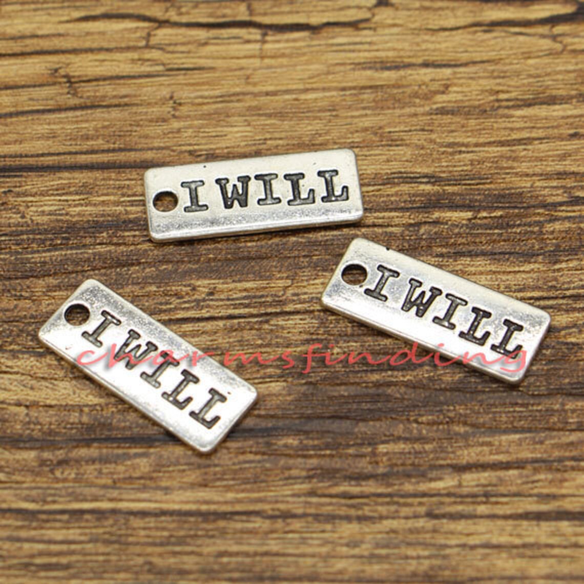 20pcs I Will Charms Word Motivation Charm Antique Silver Tone | Etsy