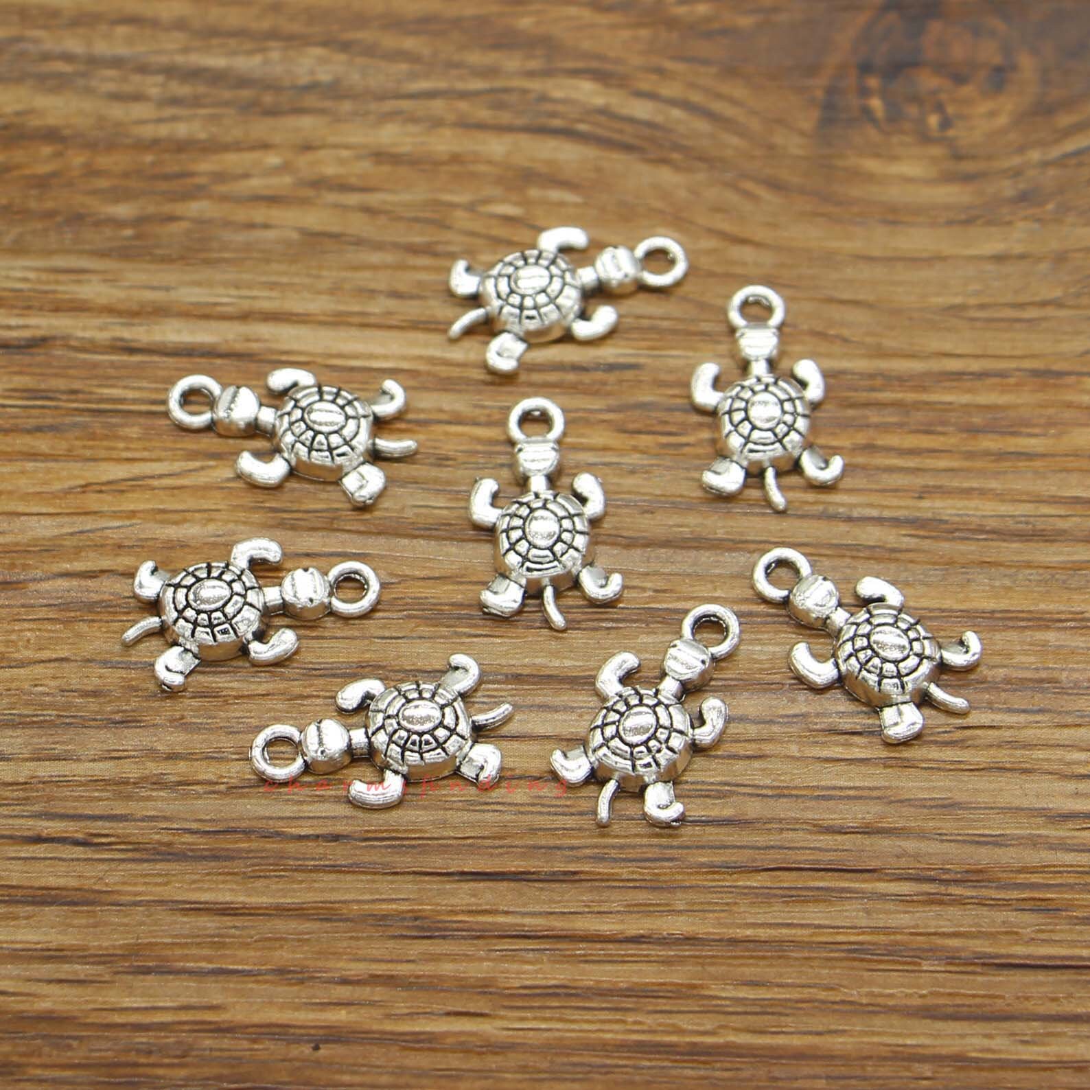 50pcs Turtle Connector Charms Tortoise Charms Animal Charms | Etsy