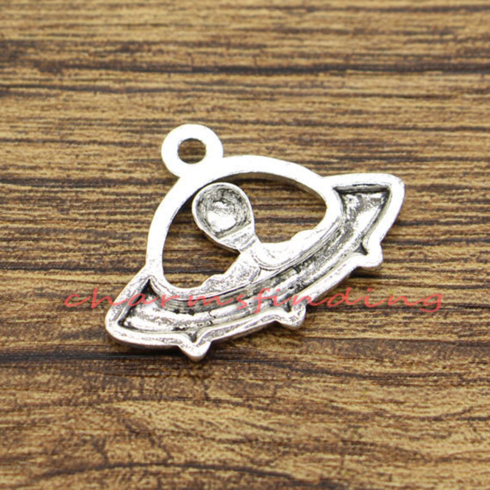 15pcs UFO Charms Alien Charm Antique Silver Tone 23x31mm | Etsy