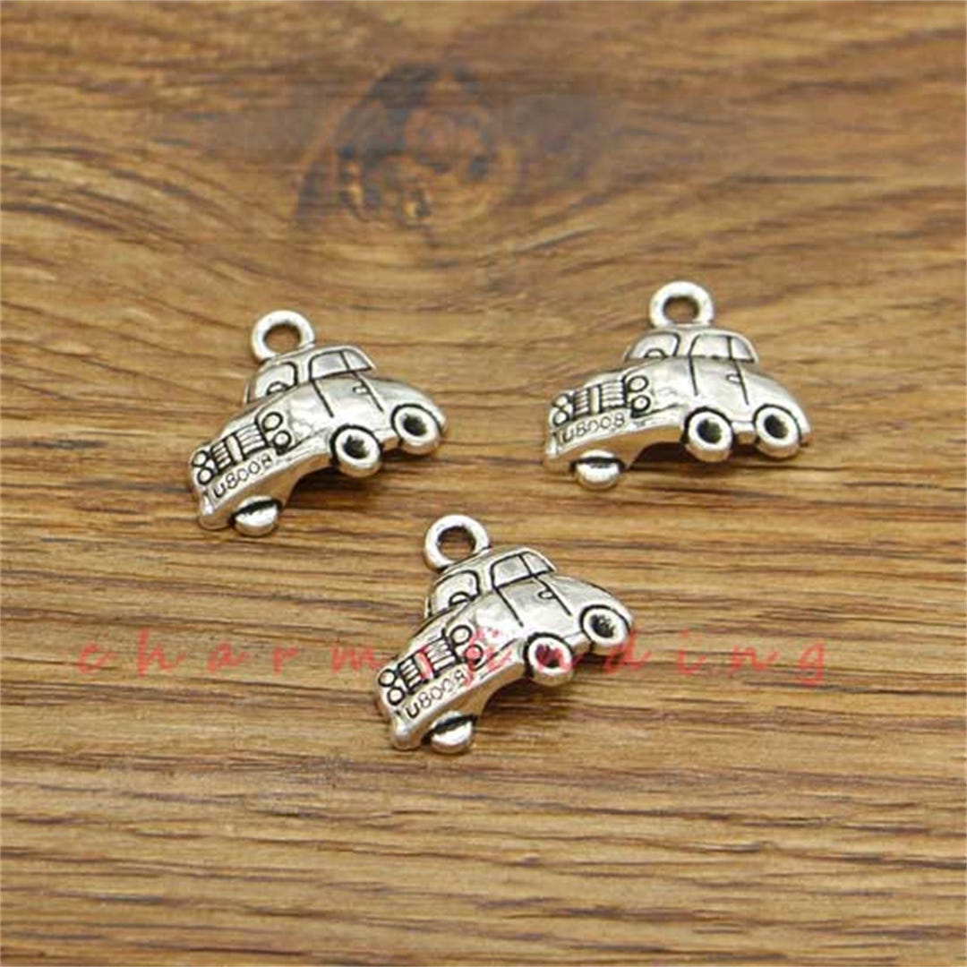 40pcs Car Charms Antique Silver Tone 20x16mm Cf3815 - Etsy