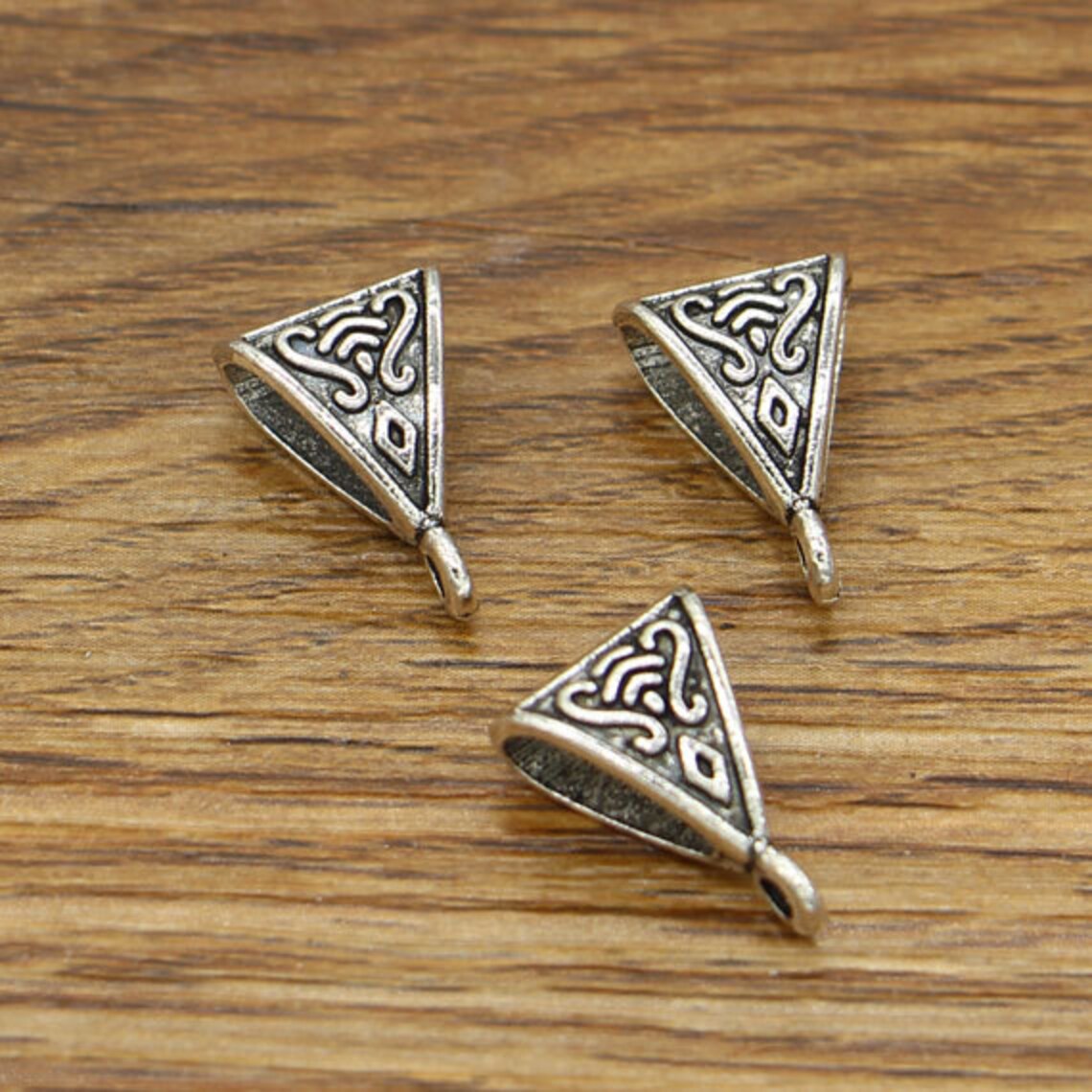 30pcs Bail Charm Holder Slider Charms Enhancer Charms Antique - Etsy