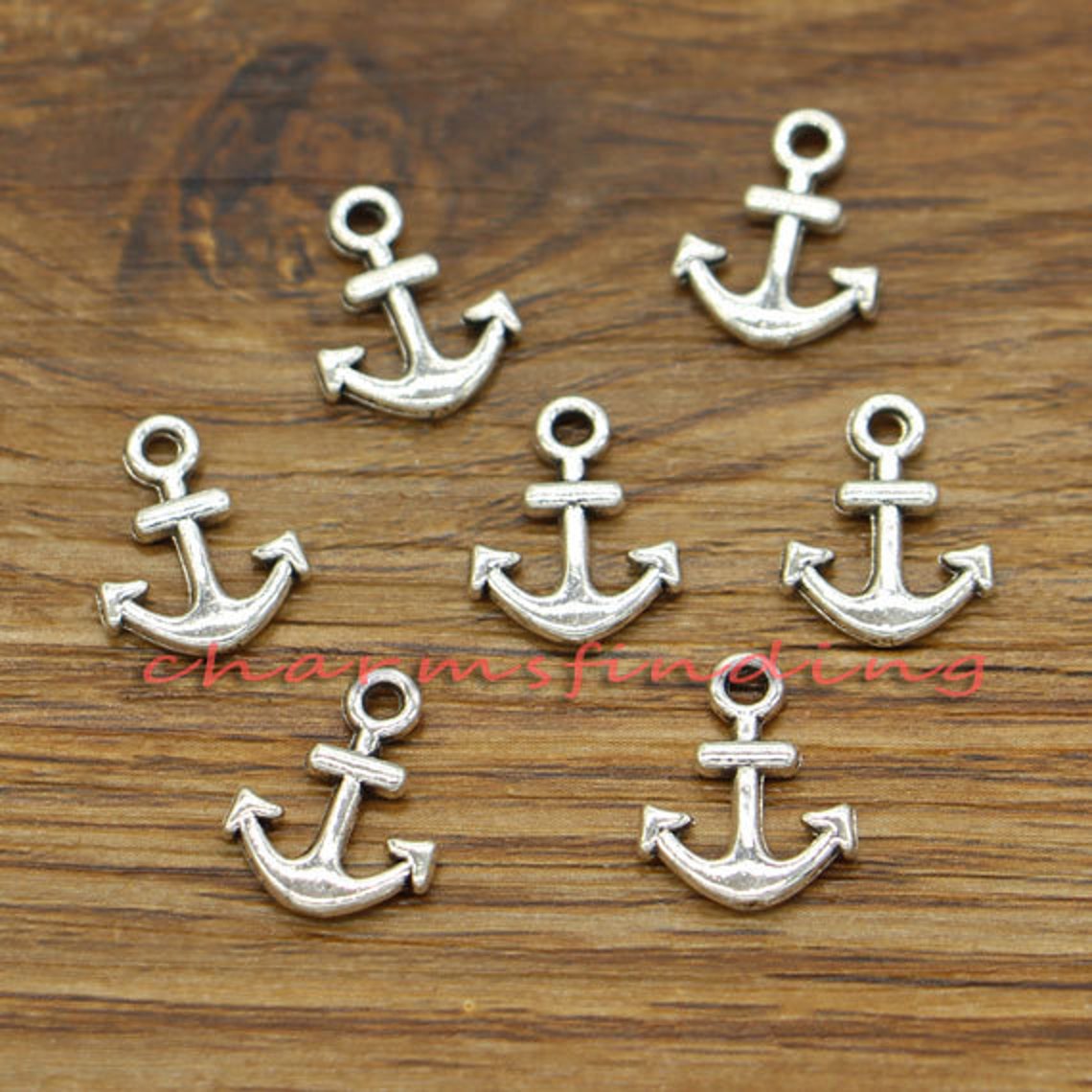 100pcs Anchor Charms Nautical Charms Small Size Antique Silver - Etsy