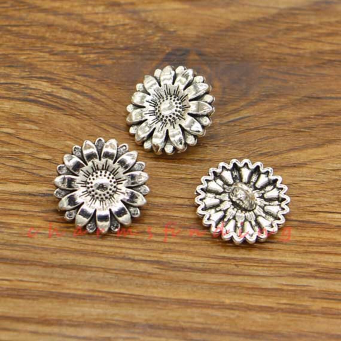 20pcs Metal Sunflower Buttons Floral Flower Button Great for - Etsy