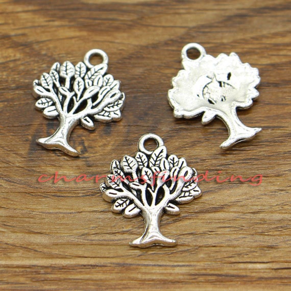 20pcs Tree Charms Antique Silver Tone Charm 21x17mm Cf0925 - Etsy