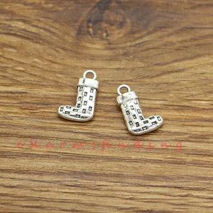 25pcs Christmas Stocking Sock Charm Holiday Creation Charms Antique ...