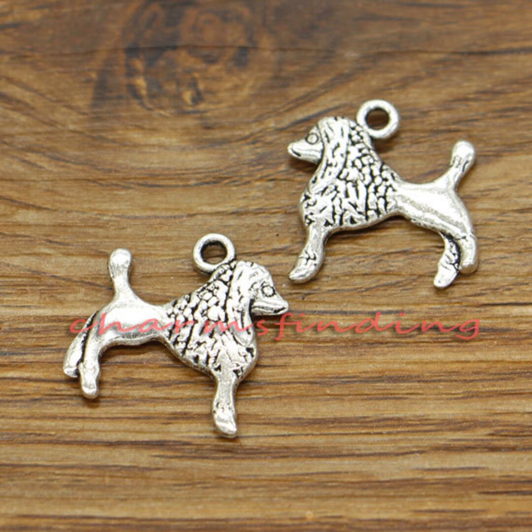 20pcs Dog Charms Animal Charm Antique Silver Tone 19x20mm Cf2076 - Etsy