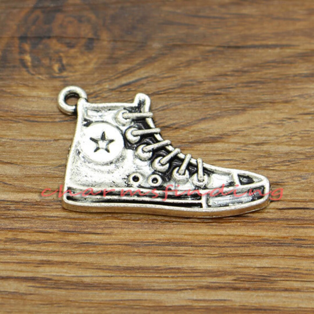 10pcs High Top Sneakercharms Running Shoe Charms Antique - Etsy