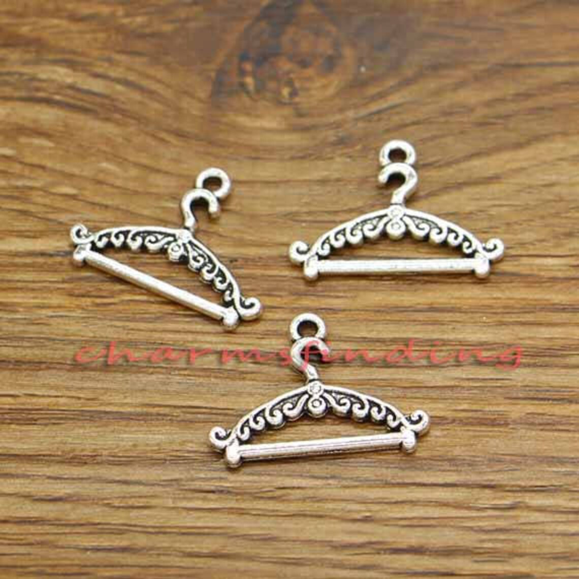30pcs Clothes Hanger Charms Antique Silver Tone 24x18mm Cf3209 - Etsy