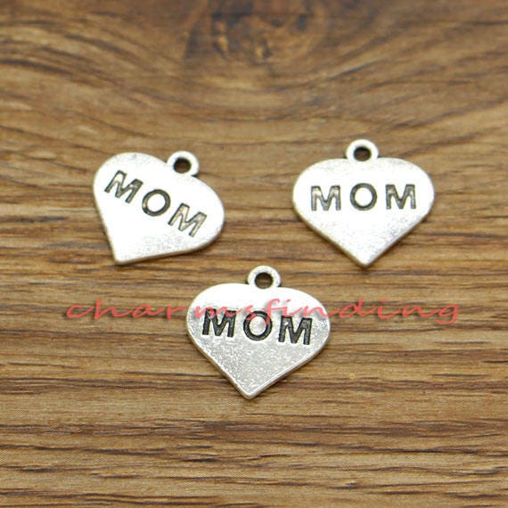 20pcs Mom Charm Mother Family Word Charms Antique Silver Tone - Etsy