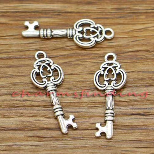50pcs Key Charms Home Key Charms Heart Key Charm Antique - Etsy
