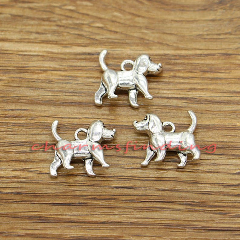 15pcs Dachshund Charm Dog Charms Antique Silver Tone 14x17mm - Etsy