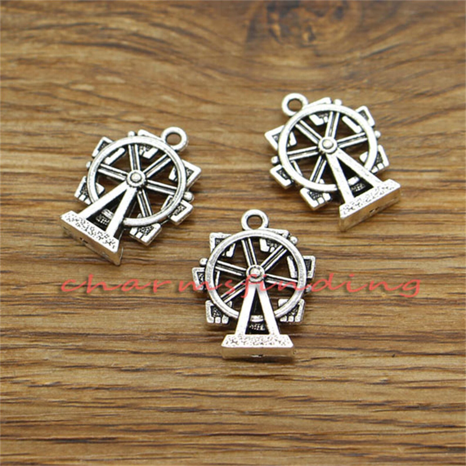 15pcs Ferris Wheel Charms Antique Silver Tone 17x22mm Cf3292 - Etsy