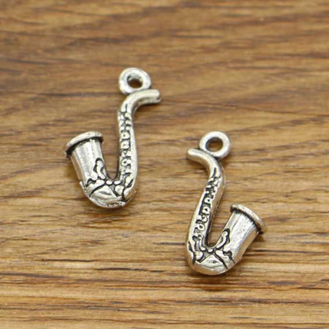 20pcs Saxophone Charms Orchestral Music Charm Antique Silver - Etsy