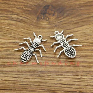 15pcs Ant Charms Insect Charms Antique Silver Tone 23x28mm Cf3691 - Etsy