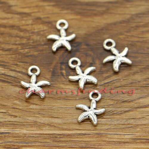 50pcs Starfish Charms Beach Charm 2 Sided Charms Antique - Etsy