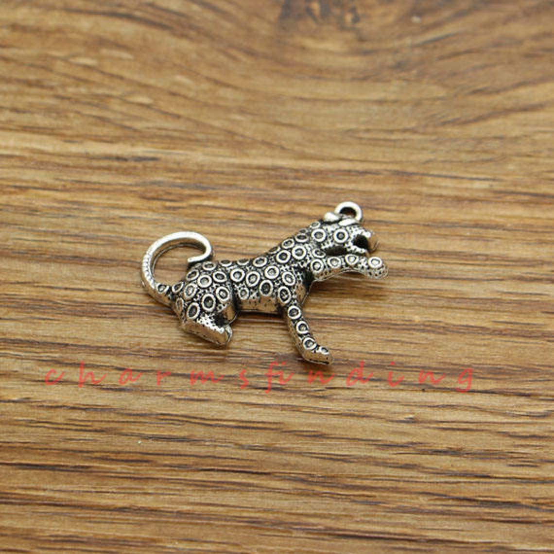 10pcs Leopard Charms Animal Charms Antique Silver Tone 28x21mm - Etsy