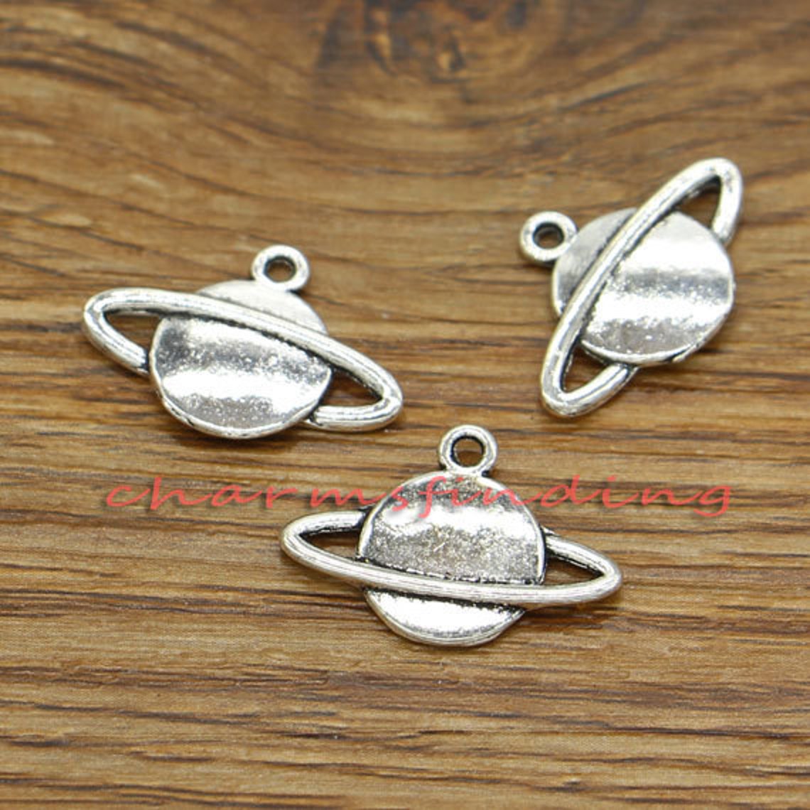 20pcs Planet Charms Saturn With Rings Charms Antique Silver | Etsy