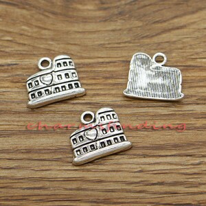20pcs Colosseum Charms Roman Charms Antique Silver Tone - Etsy