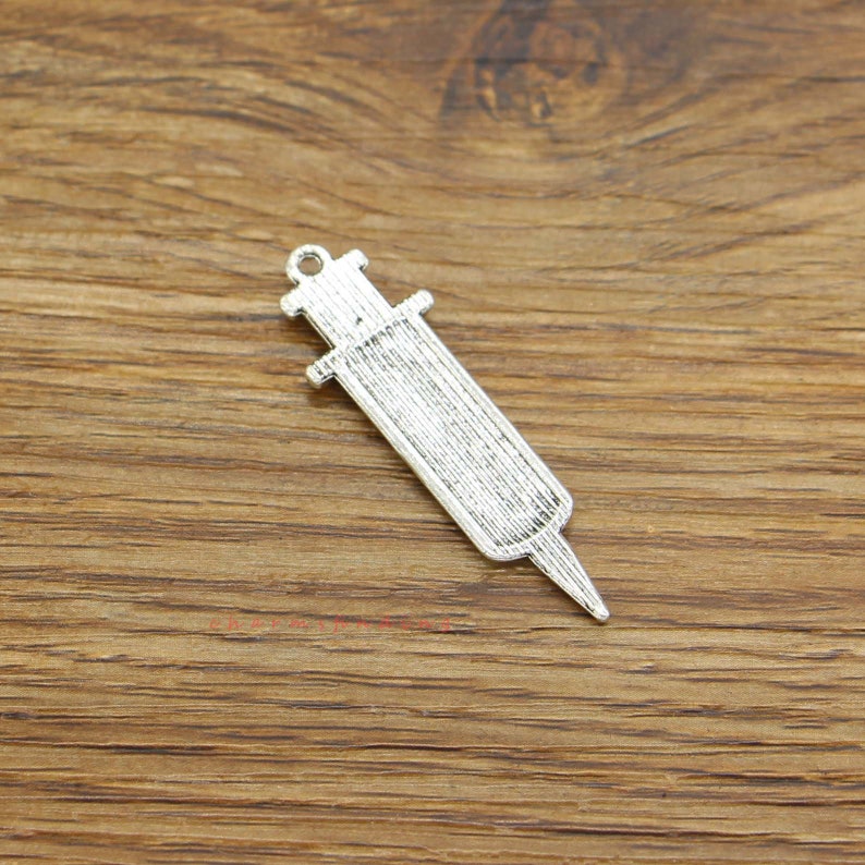12pcs Large Syringe Charms Pendant Medical Charm Antique | Etsy