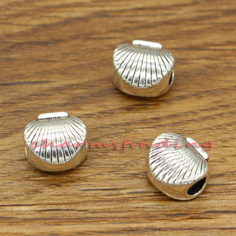 20pcs Shell Beads Large Hole Beads European Bead Antique - Etsy