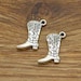 20pcs Cowboy Boot Charms Shoe Charms Antique Silver Tone - Etsy
