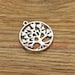 10pcs Heart Tree Charms Family Wish Tree Charms Antique Silver Tone ...