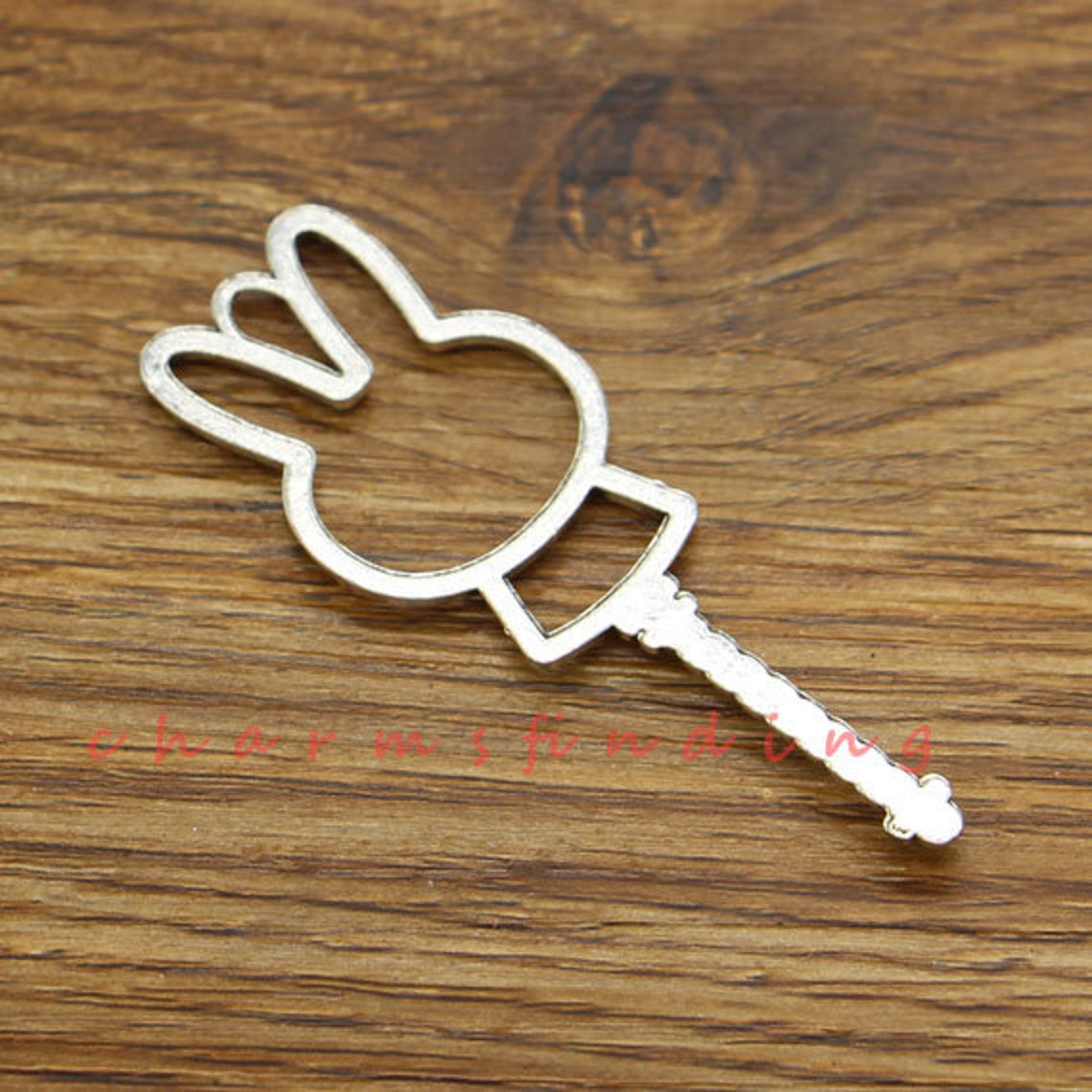 8pcs Large Bunny Pendant Charms Rabbit Charms Hollow Design | Etsy