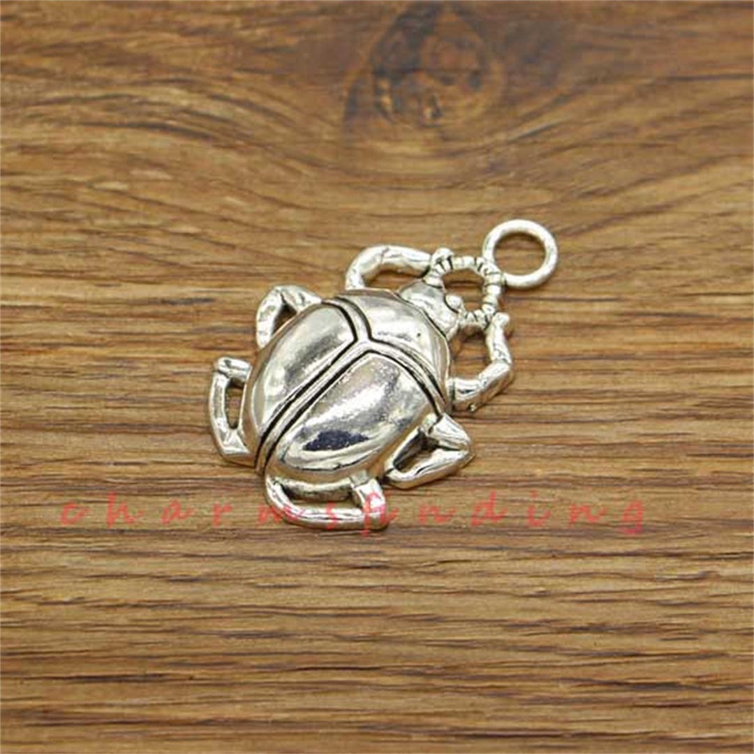 5pcs Large Bug Charms Insect Charms Antique Silver Tone 27x40mm Cf3669 ...