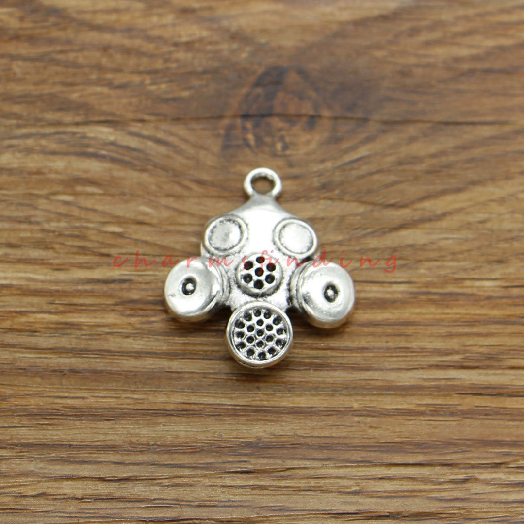 6pcs Gas Mask Charms Soldier Army Gear Charms Chemical Warfare Military ...