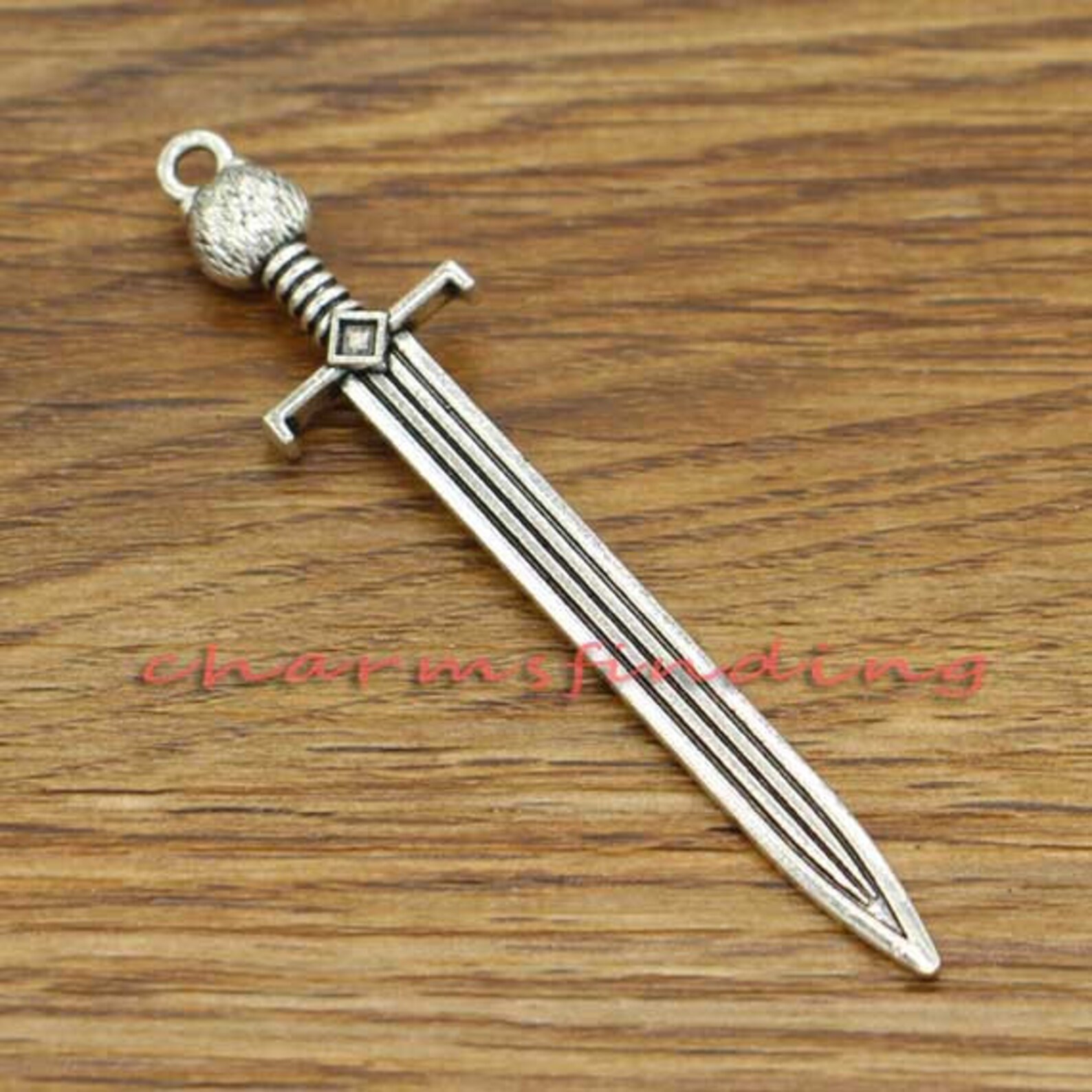 10pcs Large Sword Charms Pendants Antique Silver Tone 67x15mm | Etsy