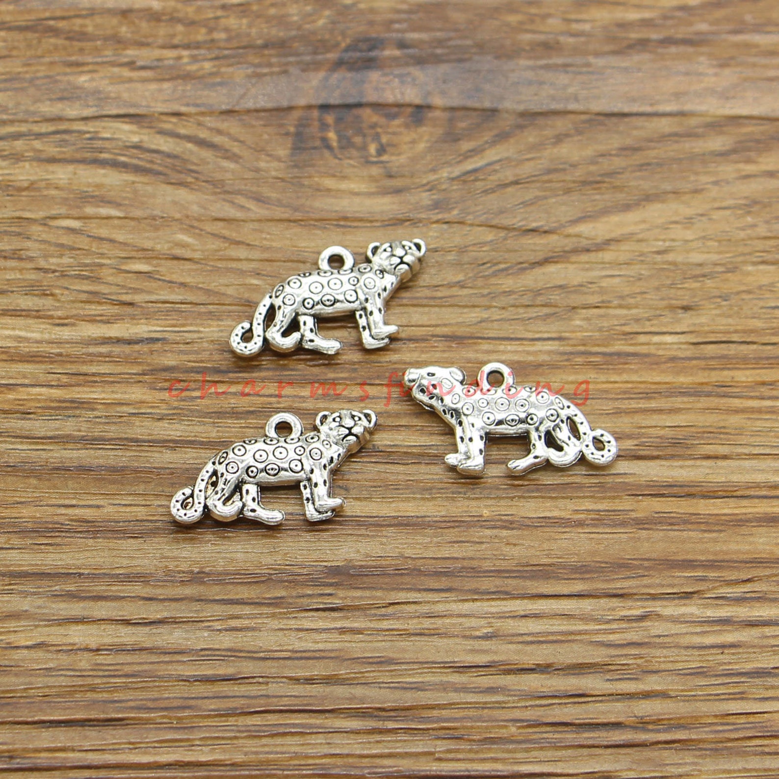 20pcs Leopard Charms Animal Charms Antique Silver Tone 12x23mm - Etsy UK