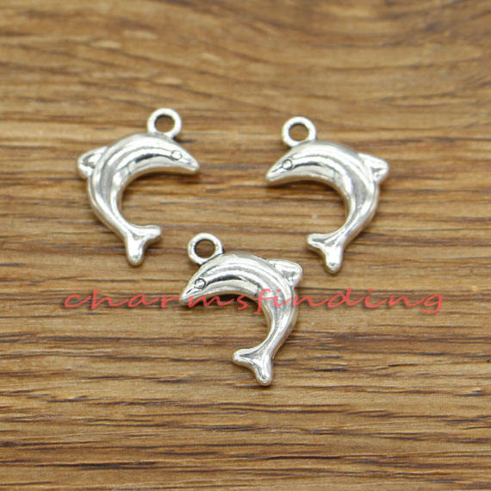 20pcs Dolphin Charms Antique Silver Tone Marine Life Charms - Etsy