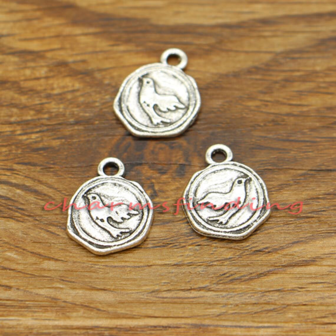50pcs Peace Dove Charms Bird Charm Antique Silver Tone 13x16mm - Etsy