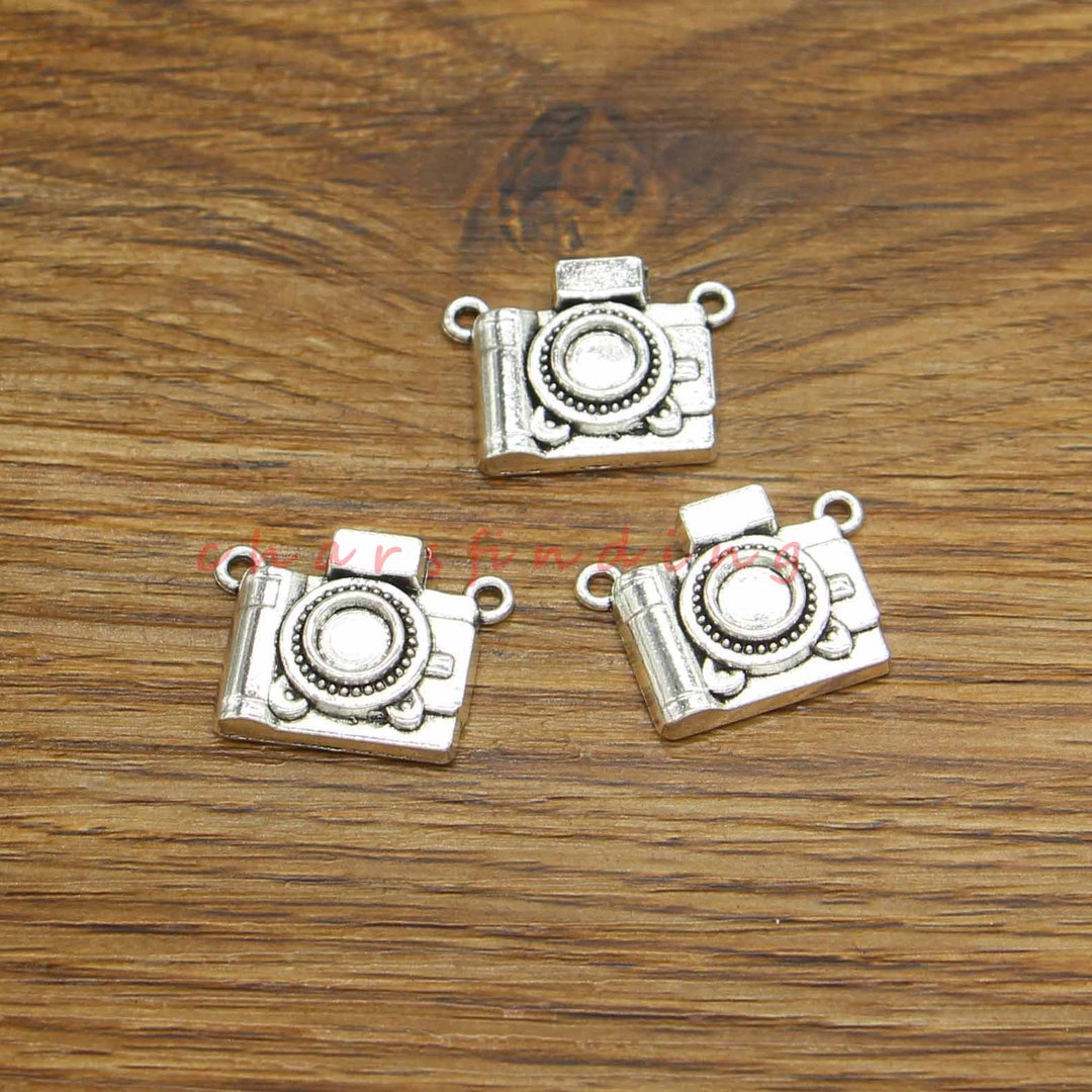 10pcs Camera Connectors Charms Photographer Charm Antique Silver Tone ...