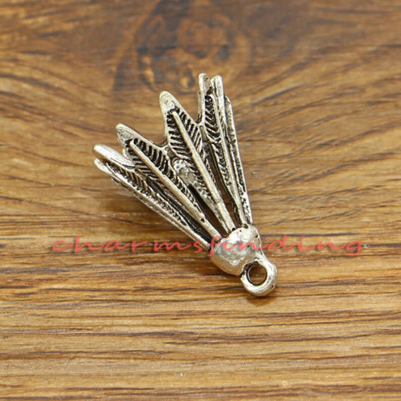 10pcs Badminton Charms 3D Shuttlecock Bird Charms Antique - Etsy