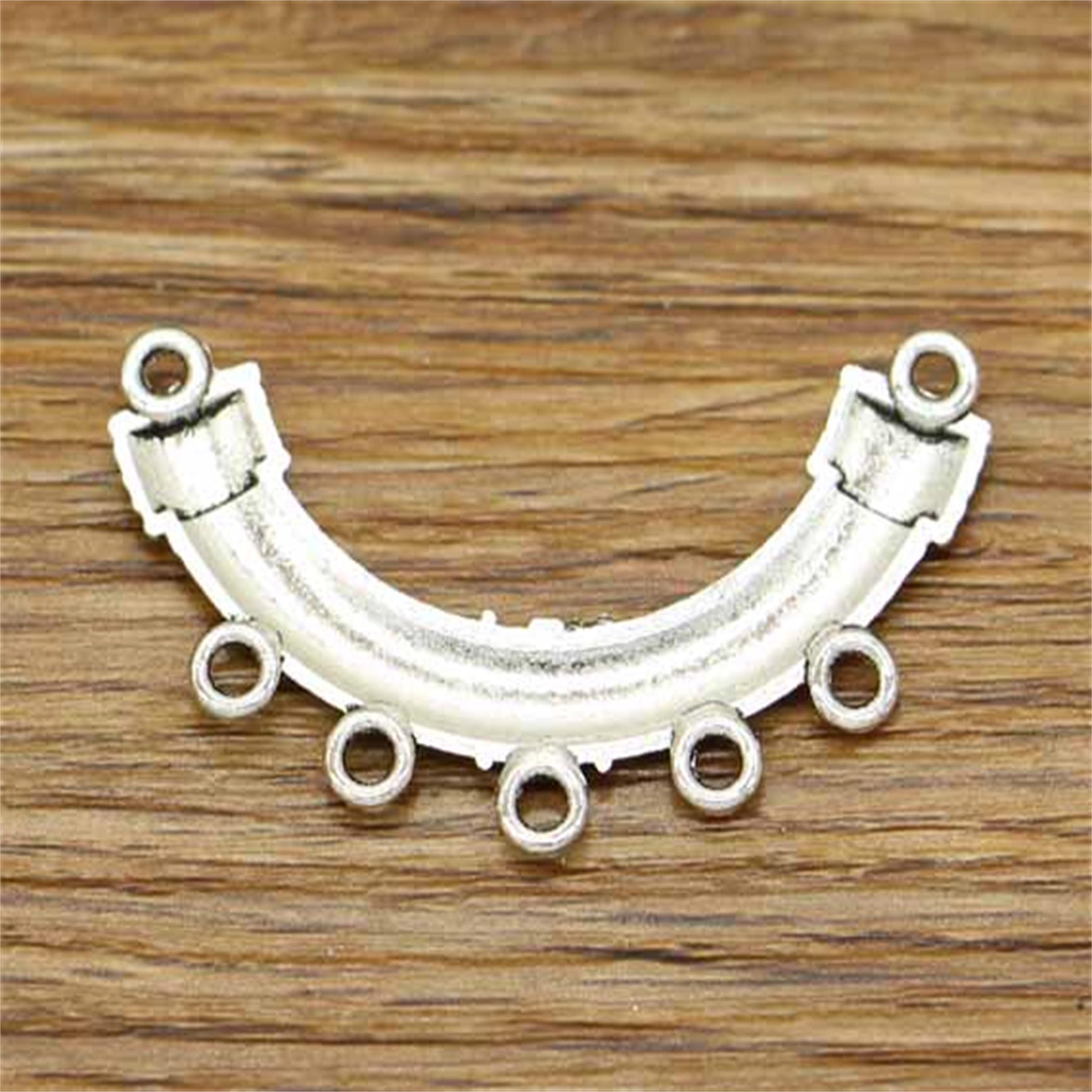 10pcs Multi Connectors Charms Necklace Pendant Antique Silver Charms ...
