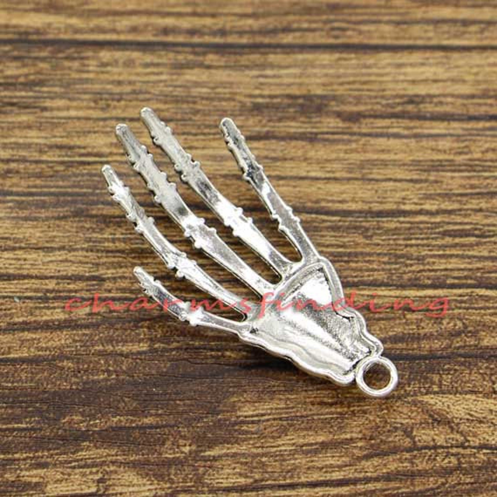 10pcs Large Skeleton Hand Charms Halloween Charms Antique - Etsy