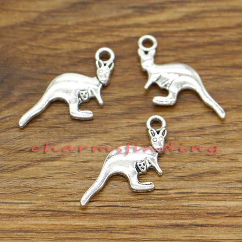 30pcs Kangaroo Charms Australian Charm Antique Silver Tone - Etsy